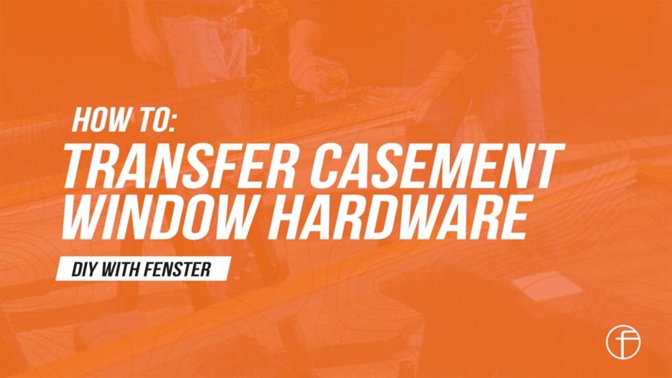 DIY Transfer Casement Window Hardware - Fenster Components